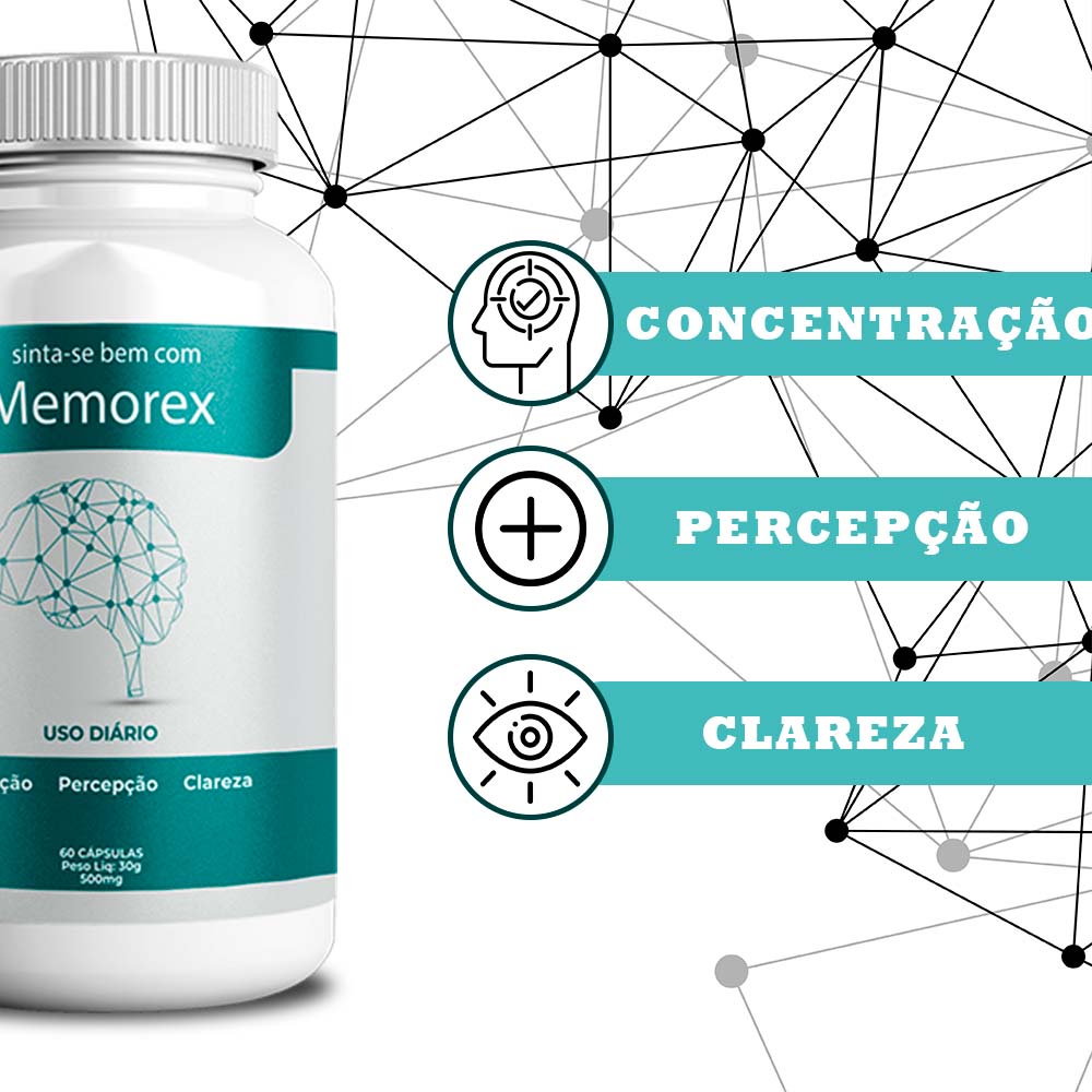 Memorex Suplemento Alimentar - 60 Caps - Auxilia na Memória e ...