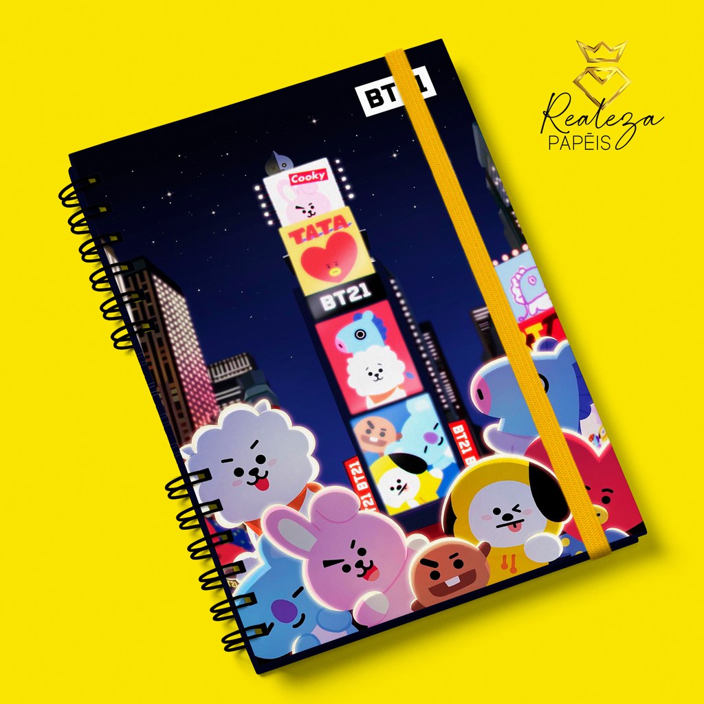 Caderno Bullet Journal Sketchbook A5 BTS BT21 | Shopee Brasil
