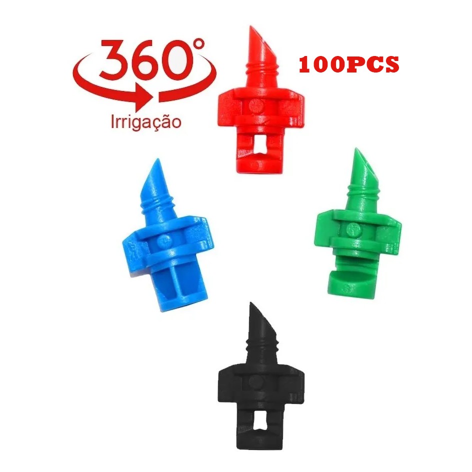 100 Micro Aspersor Spray JET Estático Irrigador 360° Microaspersor ...