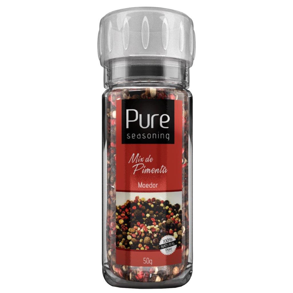 Moedor Mix de Pimentas 100% Natural e Puro Pure Seasoning Alimentos ...