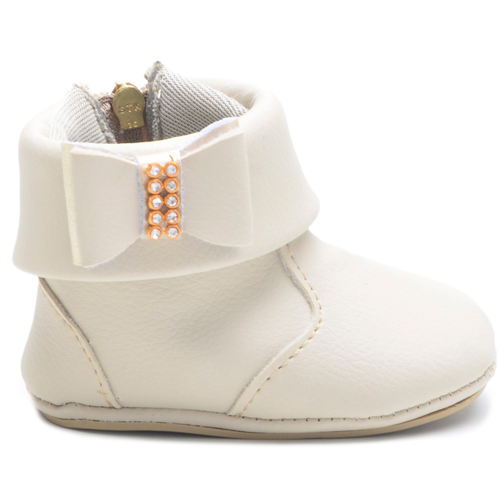 Botinha Feminina Infantil Primeiros Passos com sola | Shopee Brasil
