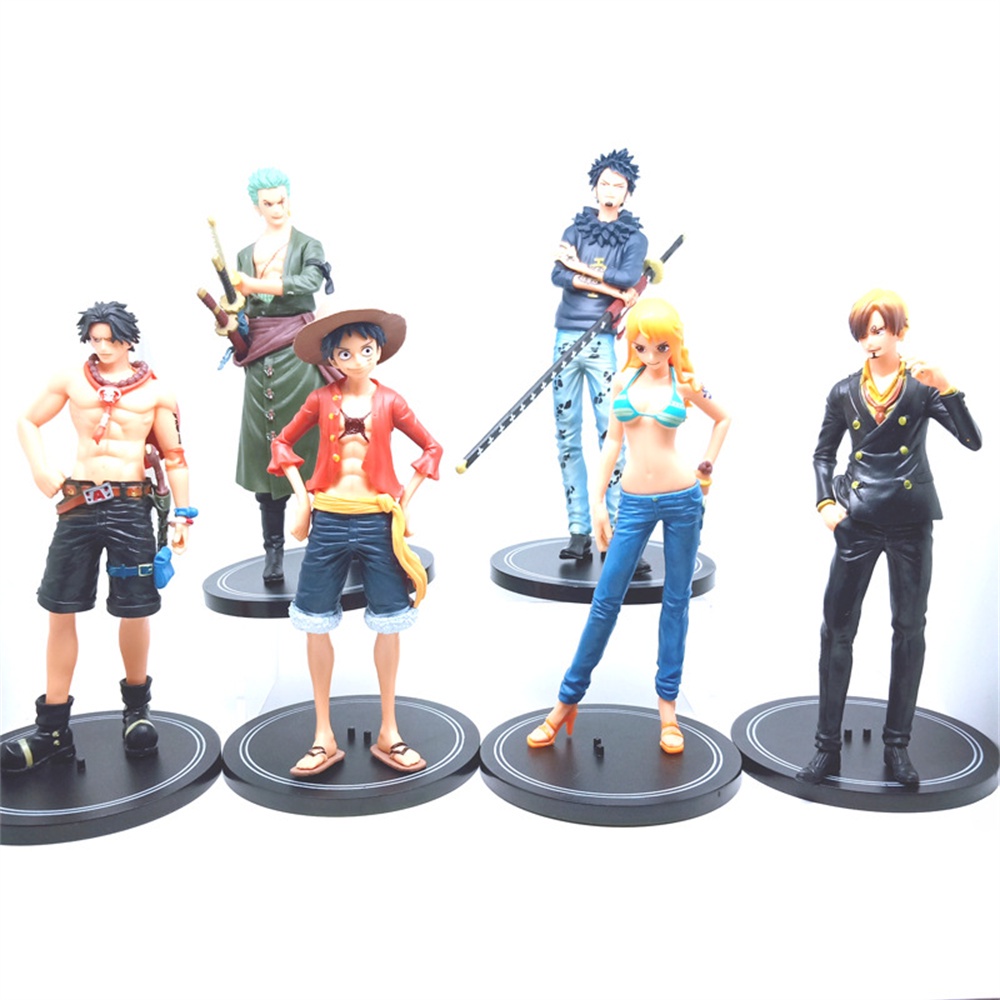 One Piece Doll Kids Toy Gift Sanji Nami 6 PCS Action Figure Roronoa ...
