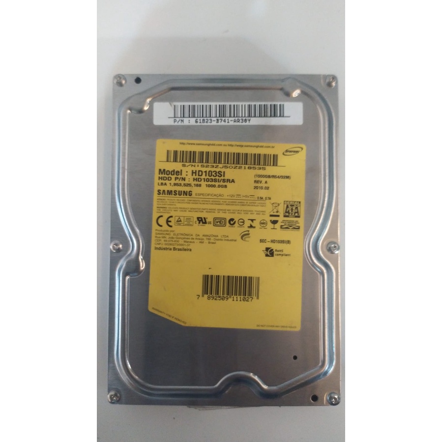 Disco Rígido Seagate St1000dm010 Dell 0wn524 1tb Sata 3.5 - Desconto no ...