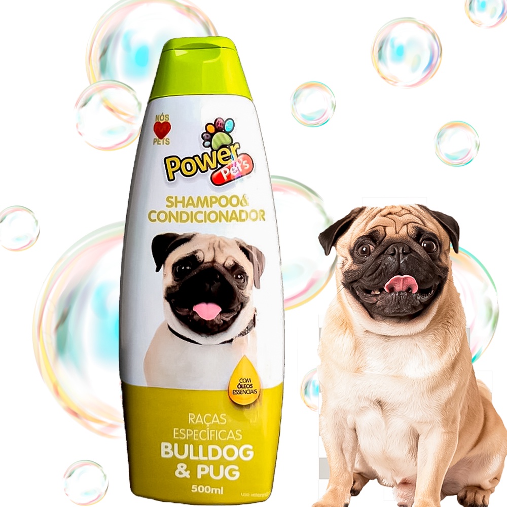 Shampoo Power Pets Bulldog/pug 500ml | Shopee Brasil
