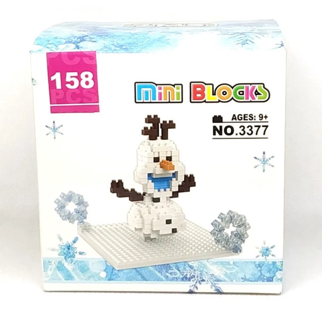 Blocos de Montar Mini Blocks (Olaf) - Frozen (158 peças) | Shopee Brasil