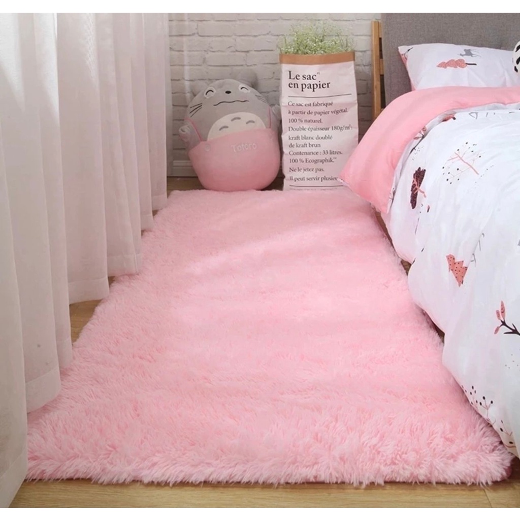 Tapete Passadeira Felpuda Colorida 2,00x0,55 quarto beira da cama ...