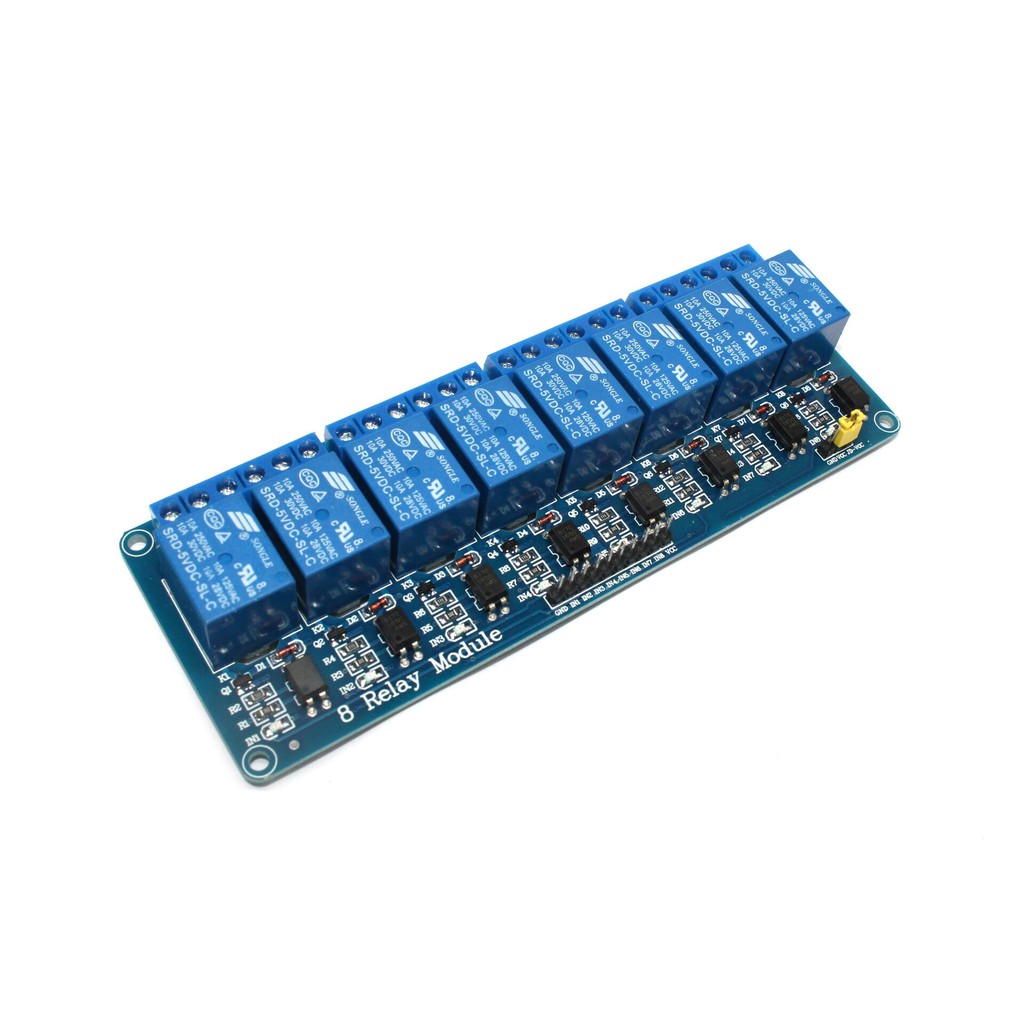 Módulo relé 8 canais 5v 220v/110v 10a isolado para arduino | BeeCost