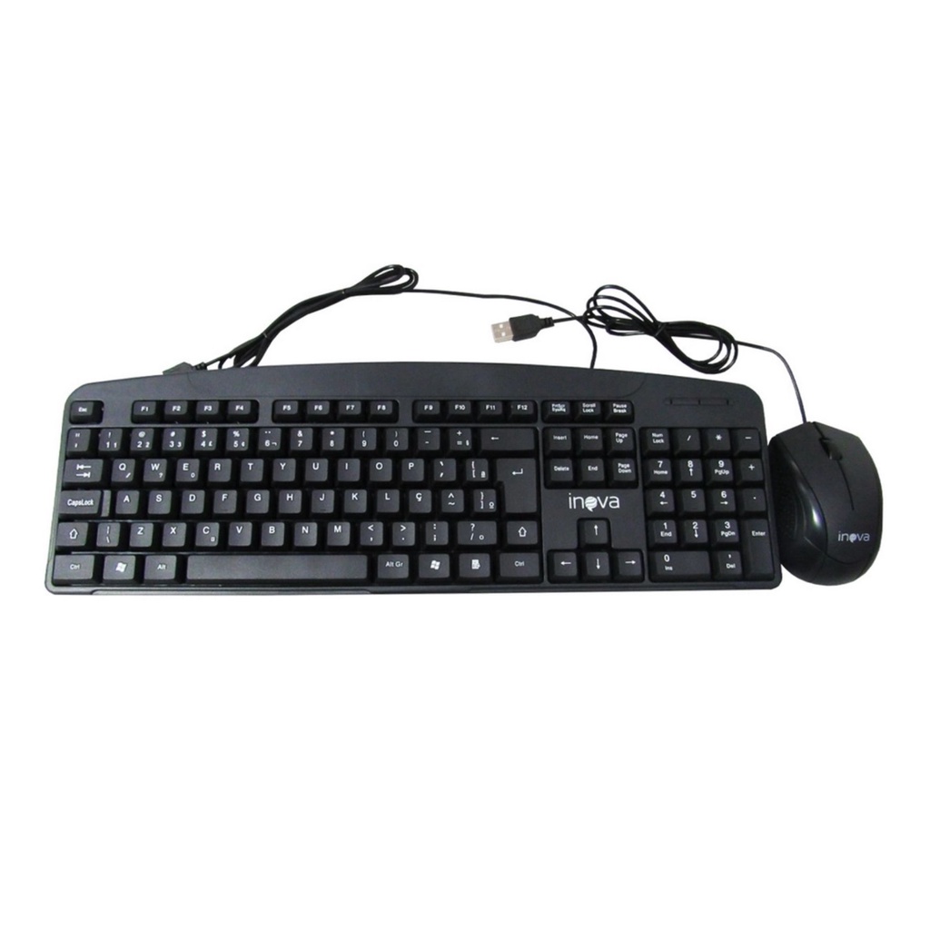 Kit Teclado + Mouse Usb Teclado Chocolate Inova Notebook ,PC | Shopee ...