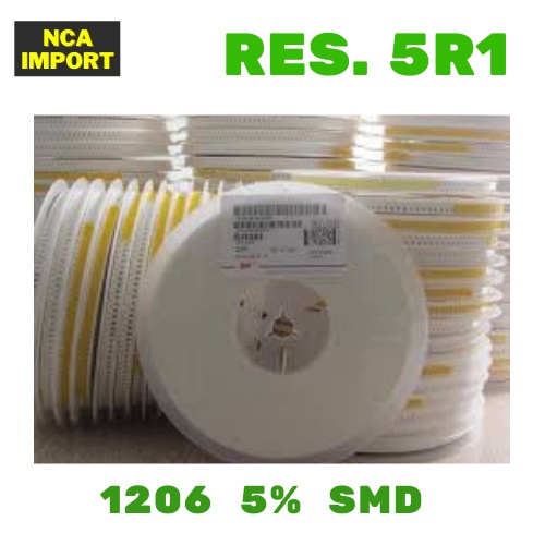 Resistor Smd 5R1 - 1206 5% | Shopee Brasil