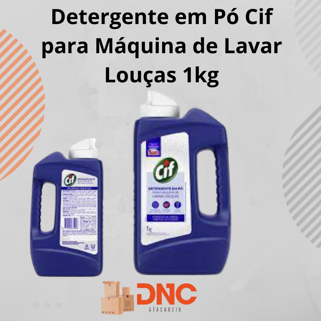Detergente em Pó Cif para Máquina de Lavar Louças 1kg. | Shopee Brasil
