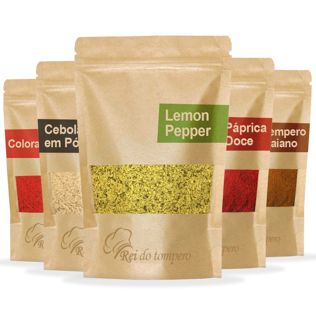 Temperos Especiarias 100g Condimentos Pimenta Do Reino, Curry E Mais 50 ...