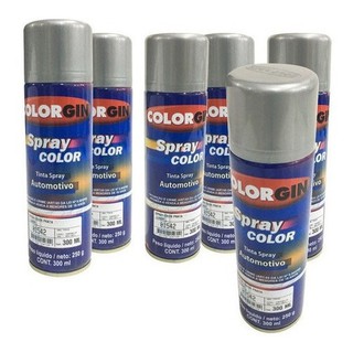 Tinta Spray Automotiva PRATA LUNAR 300ml COLORGIN | Shopee Brasil