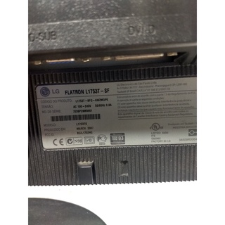 Monitor LG Flatron 17'' Polegadas Modelo: L1753T-SF | Shopee Brasil