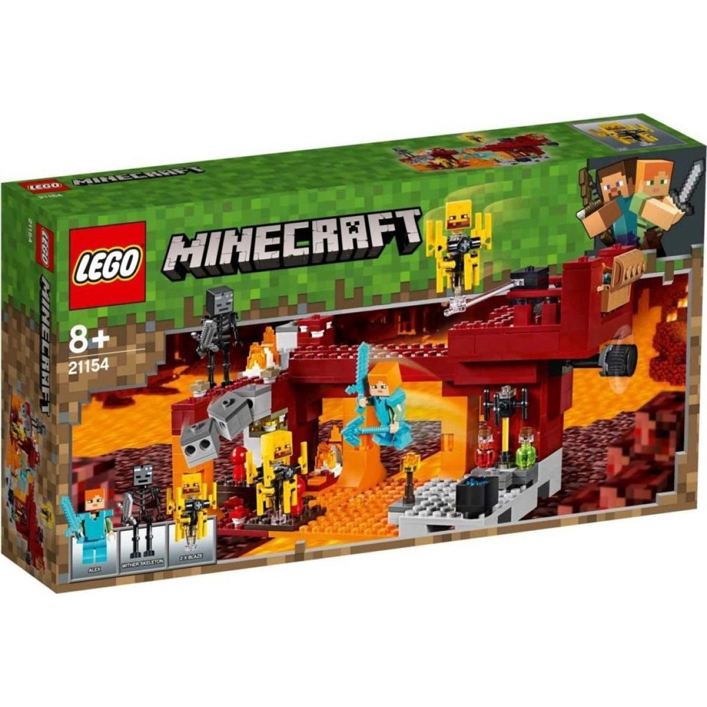 Lego Minecraft Ponte Flamejante 372 Pecas - Lego | Shopee Brasil