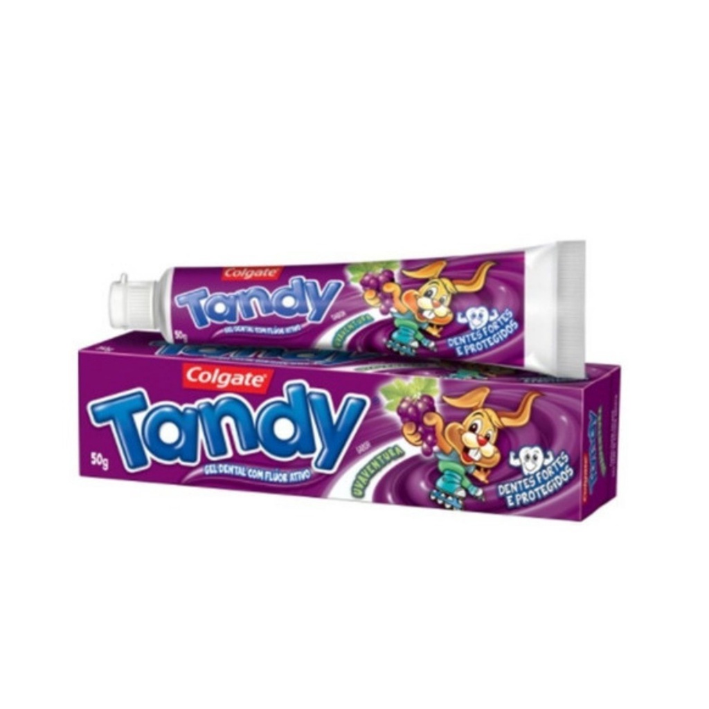 Pasta de dentes Colgate Tandy Uvaventura em gel 50 g | Shopee Brasil