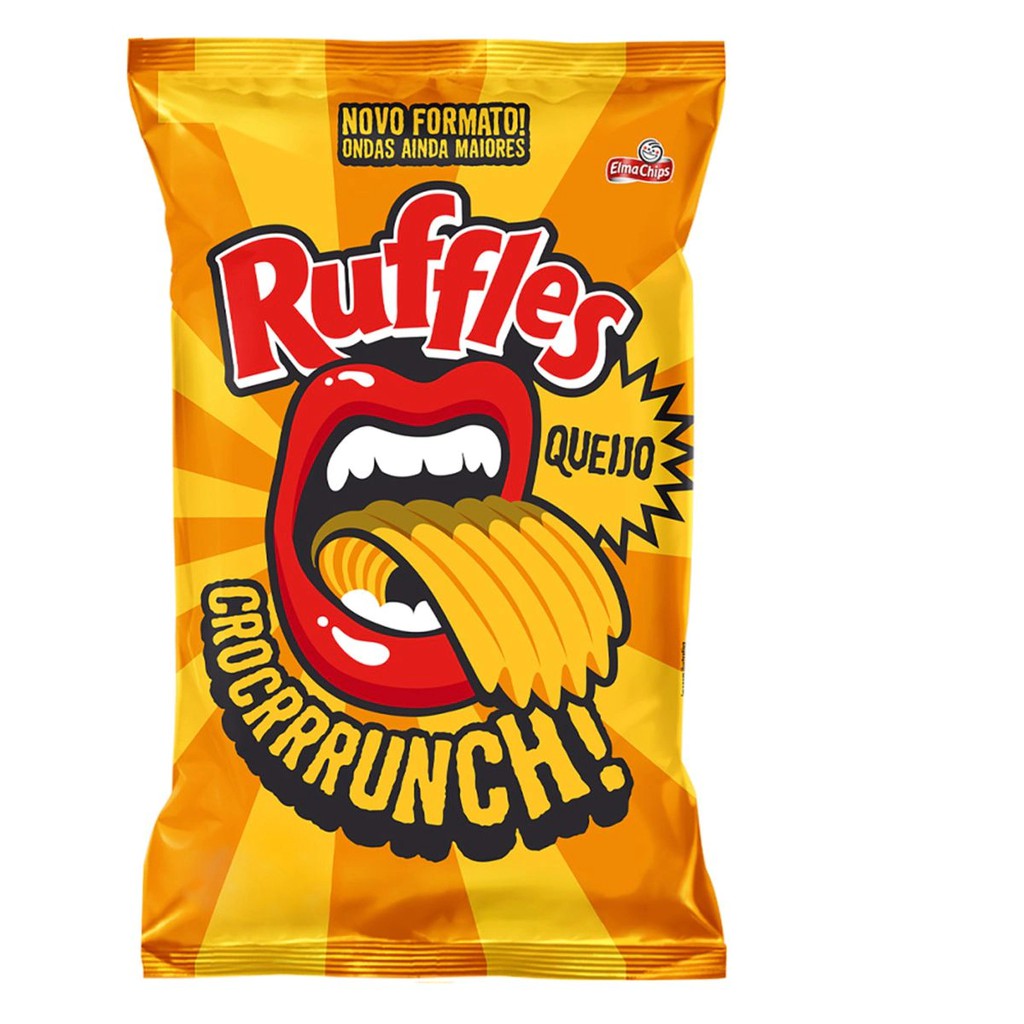 Ruffles Batata Frita Ondulada Com Queijo 40g Elma Chips | Shopee Brasil
