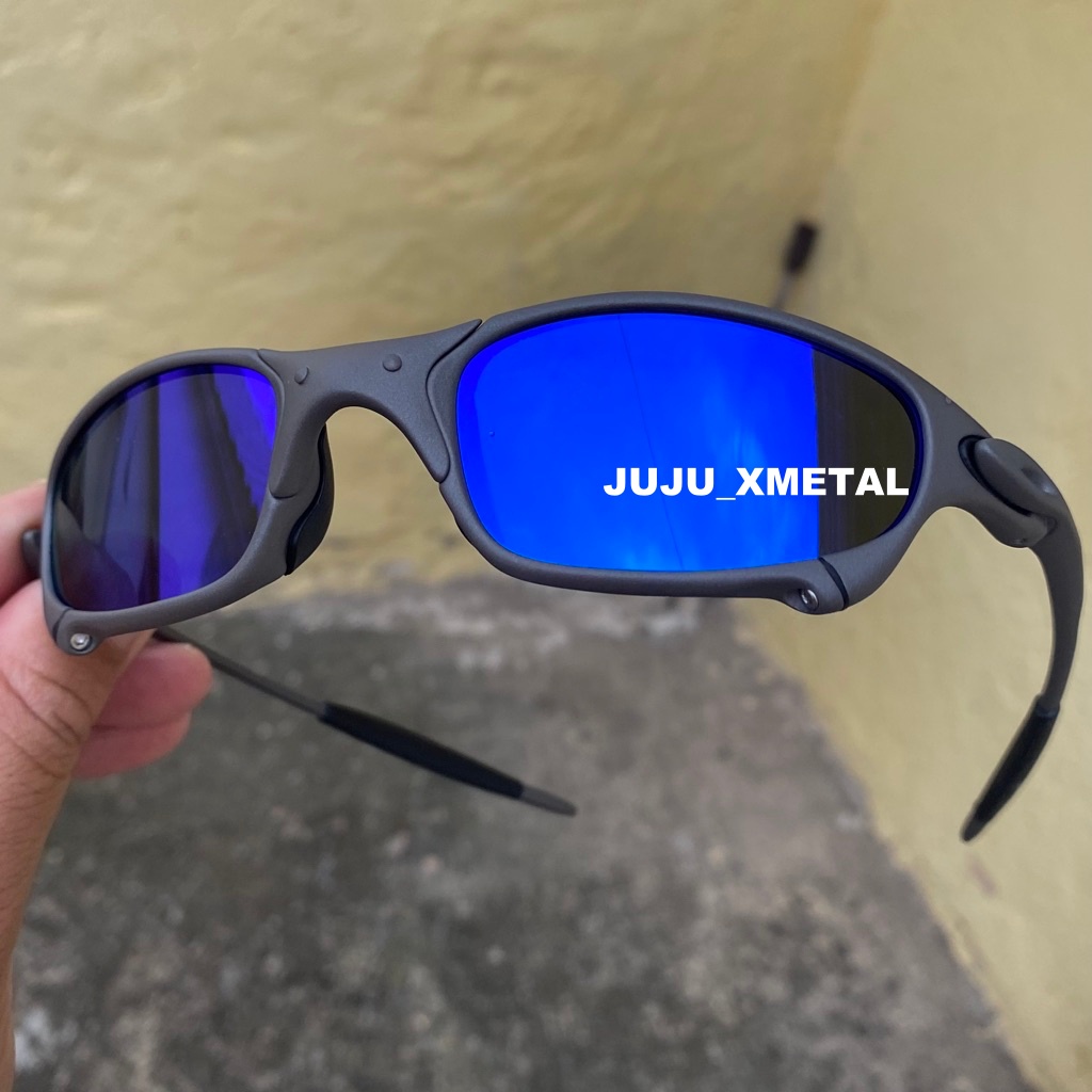 Oculos de Sol Juliet X-Metal Lentes Neon Blue Azul Escuro o + Top Penny ...