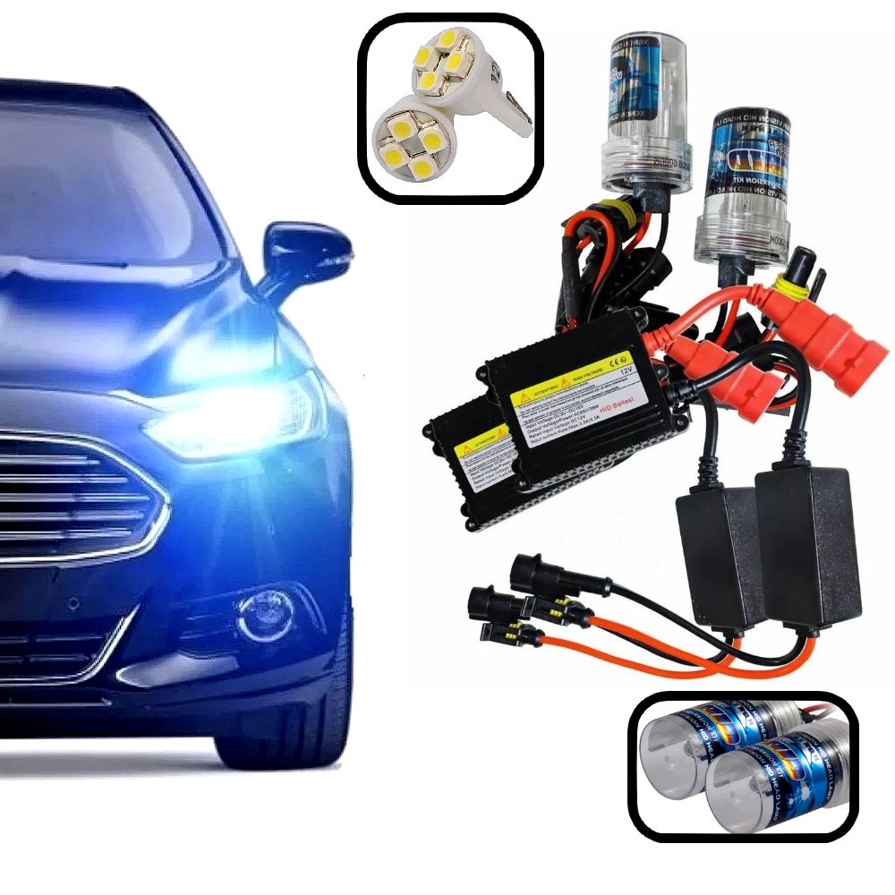 Kit Xênon Com Reator E Lâmpada HID 8k Universal HB3 Completo - Corre ...