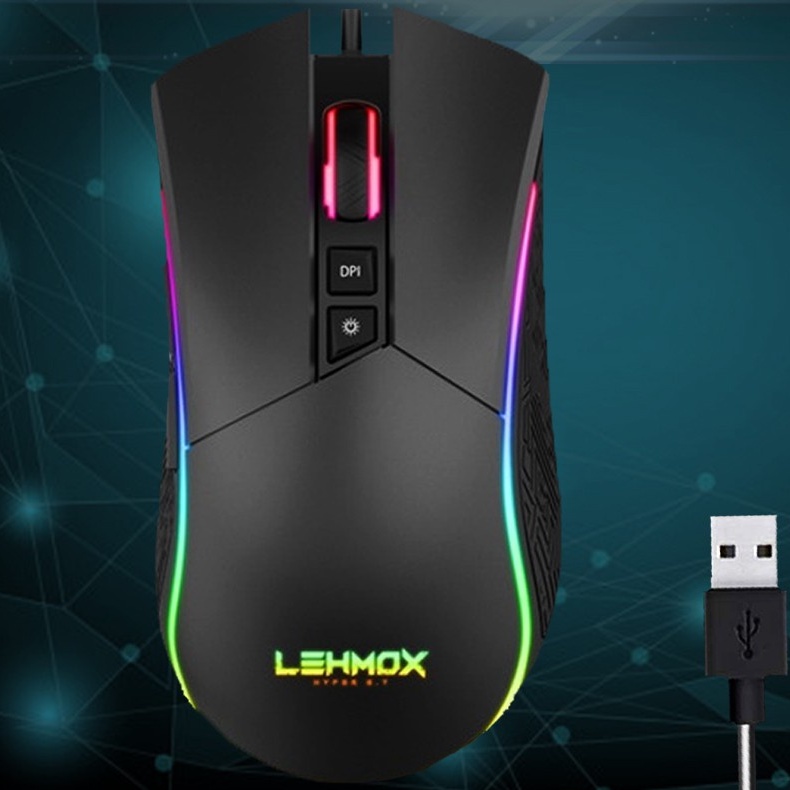 Mouse Gamer Macros Customizáveis Led Rgb 4800 Dpi GT-M2 | Shopee Brasil