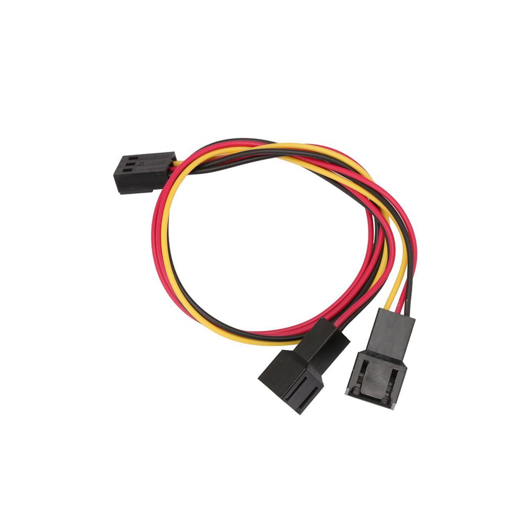 Cabo Splitter Y Fan 3 pinos 1 Conector Para 2 fans 25cm Gamer Cooler ...