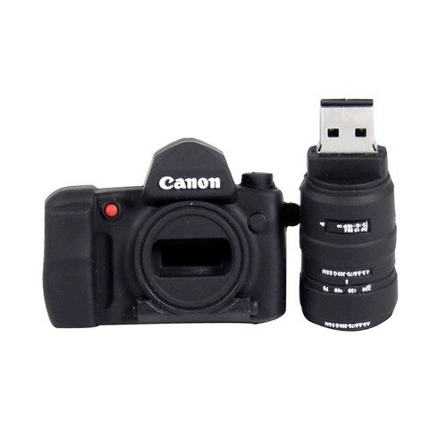 Pen drive 8GB em formato de câmera fotográfica Canon | Shopee Brasil