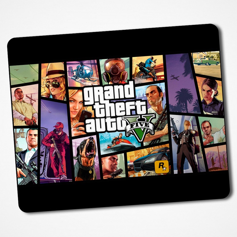 Mouse Pad GTA Grand Theft Auto V Game 02 | Shopee Brasil