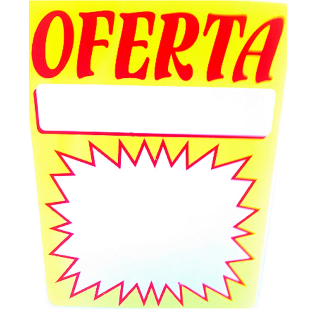 KIT 100 PLACAS de Preço PVC REAPROVEITÁVEL PROMOÇÃO e OFERTA,9 cm x 7 ...