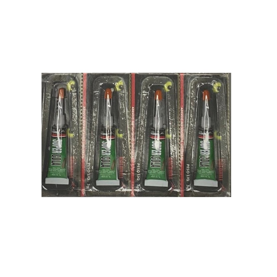Kit 4 Unidades - Super Cola Extra Forte 3g | Shopee Brasil