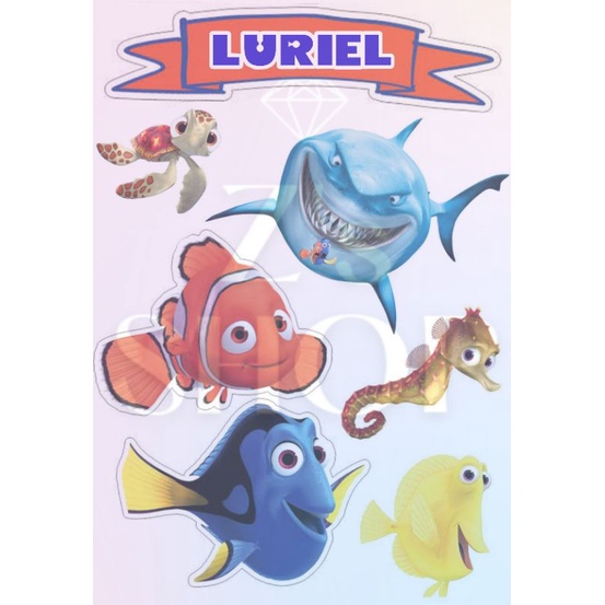 Topper Personalizado para Bolo Procurando Nemo | Shopee Brasil