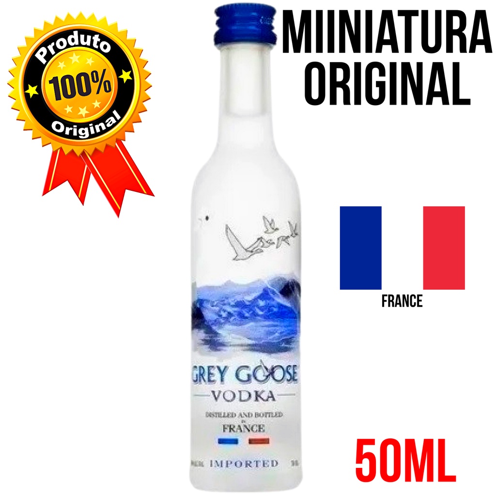Mini Vodka Francesa Grey Goose 50ml | Shopee Brasil