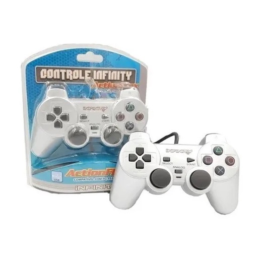 Controle Infinity Actionflex Com Fio Usb Para Pc Ps1 Ps2 Ps3 - Desconto ...