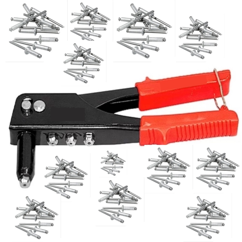 Rebitadeira Manual Profissional 4 Bicos + 20 REBITES PROMOÇÃO | Shopee ...