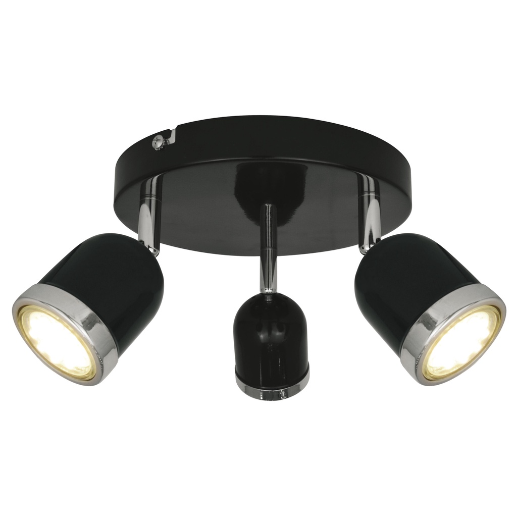 Spot Led Trilho Movel triplo Preto Sala | Shopee Brasil