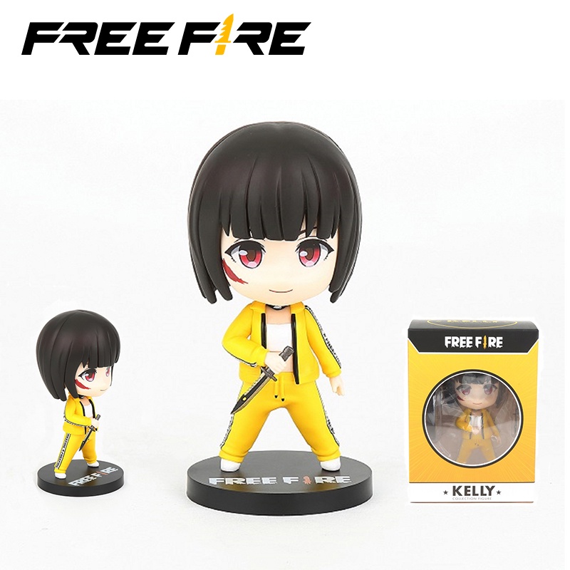 Action Figure Free Fire Kelly Versão Q 10cm Mini Brinquedo Fofo ...
