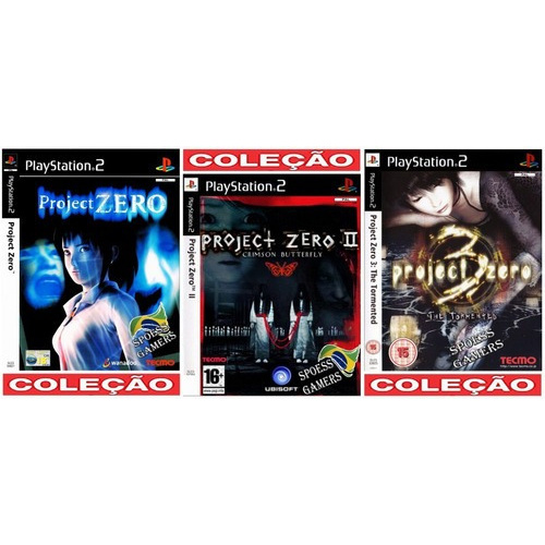 Projeto Zero Ps2 Coleção (3 Dvds) Pt-br Patch Português M - Escorrega o ...