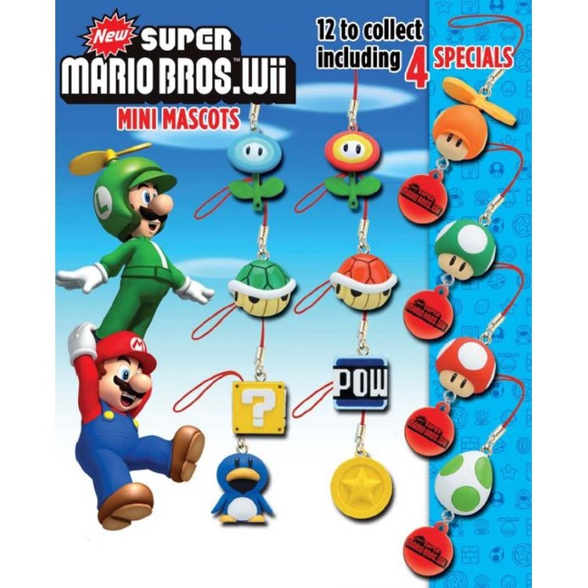 Miniatura New Super Mario Bros. Wii Mini Mascots | Shopee Brasil