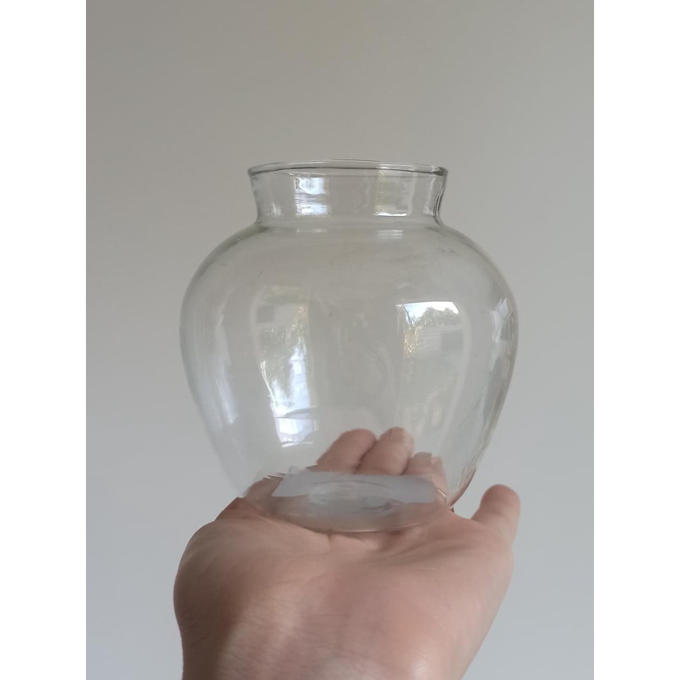 Pote vidro sem tampa - modelo pera pequeno | Shopee Brasil
