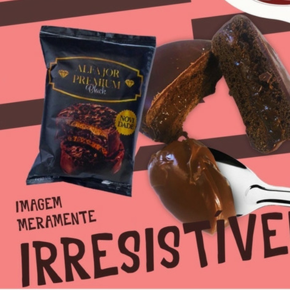 Alfajor Premium Black - 18 unidades - 900 gramas - Sensacional | Shopee ...