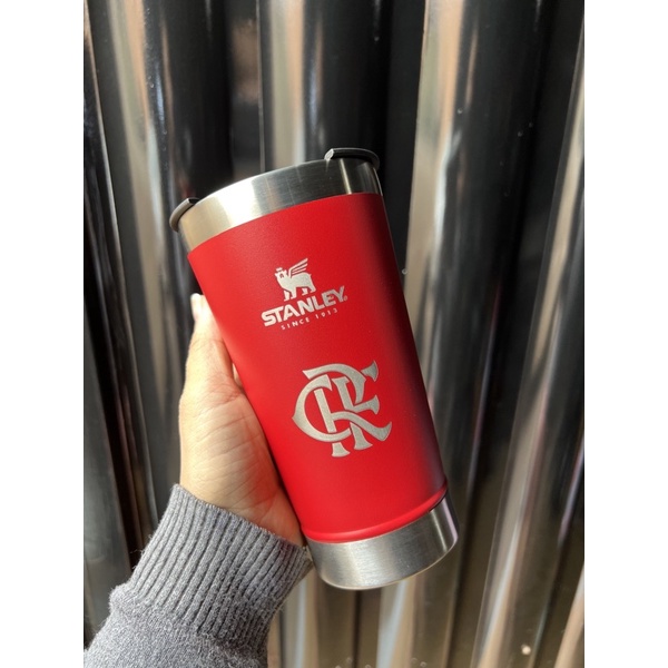 Copo 473ml personalizado a laser com NOME + LOGO - Escorrega o Preço