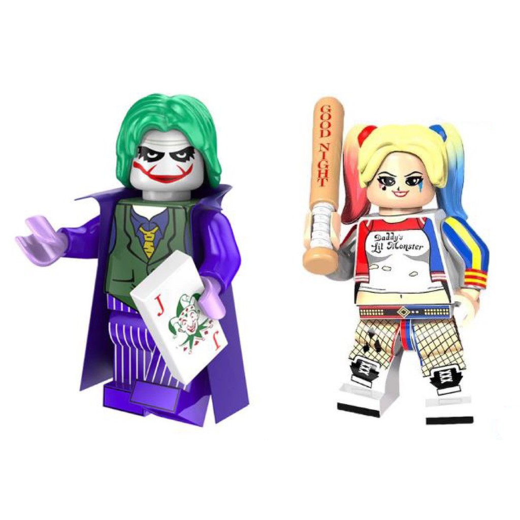 Boneco Coringa Arlequina K40 Bloco Batman Minifigura Action Lego figure ...