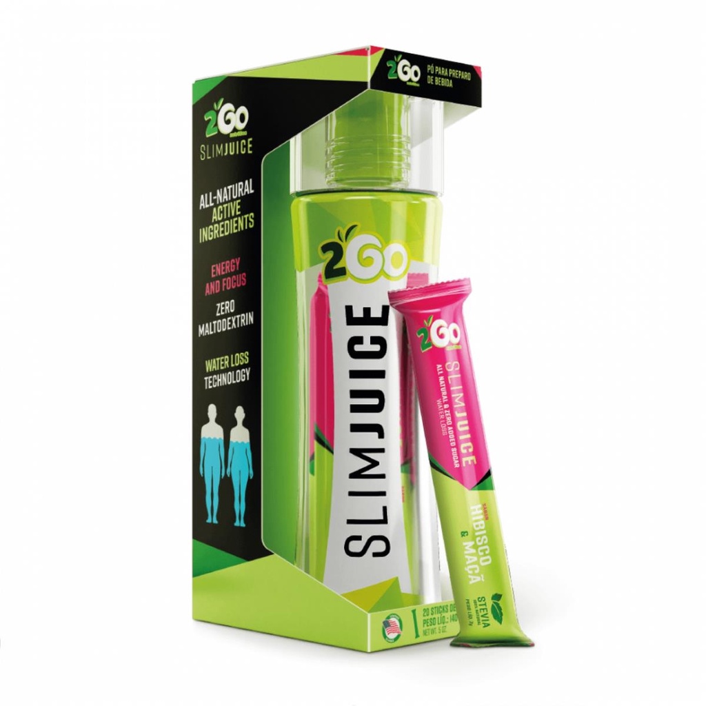 Slim Juice 20 Sachês de 7g 2GoNutrition | Shopee Brasil