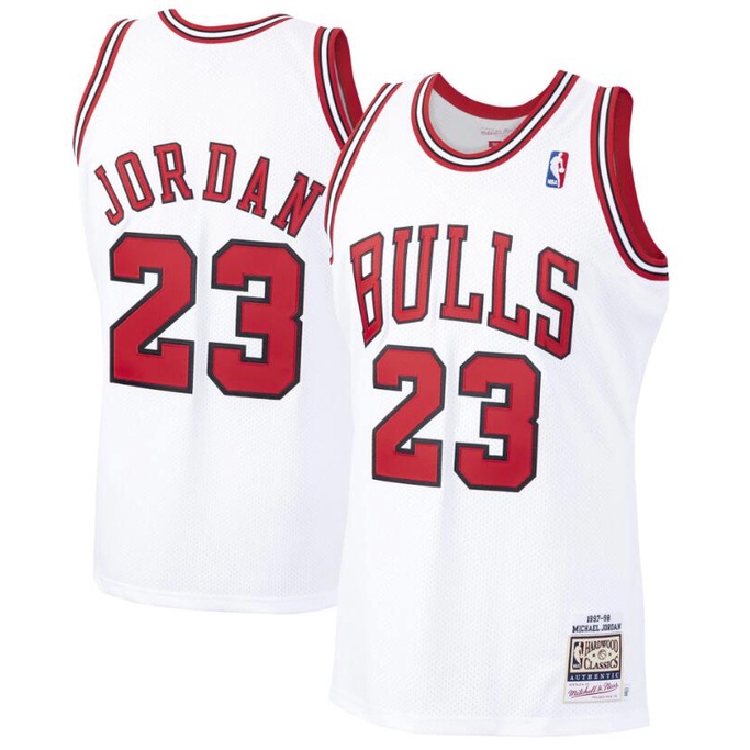 Chicago Bulls No . 23 Michael Mitchl E Nisswhite 1997-98 Hardwood ...