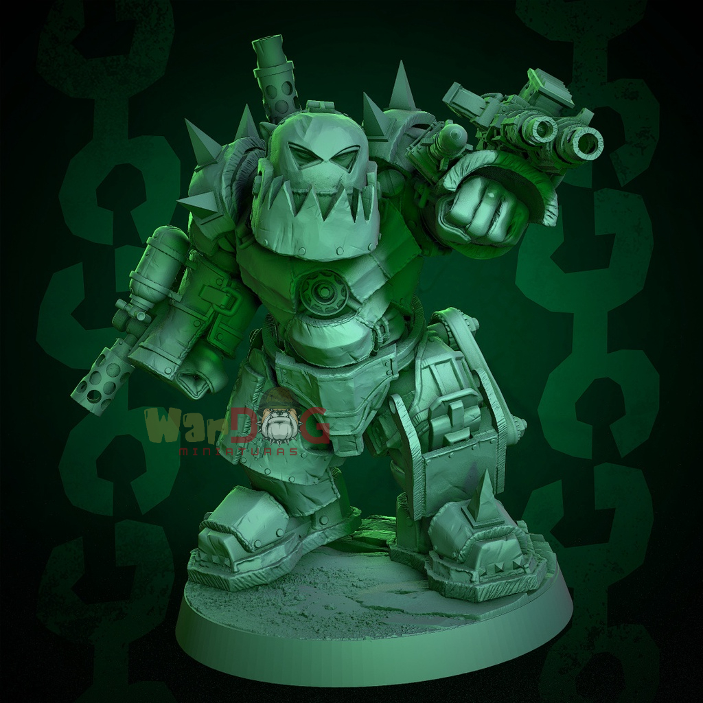 Waagh Dakka Dakka Boyz Orc Bosses para Warhammer 40k Fantasy em resina ...
