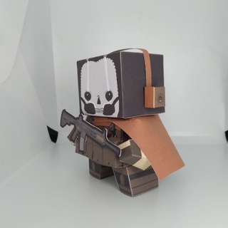 Boneco de papel papertoy Ghost - Call of Duty Warzone Artesanato Paper ...