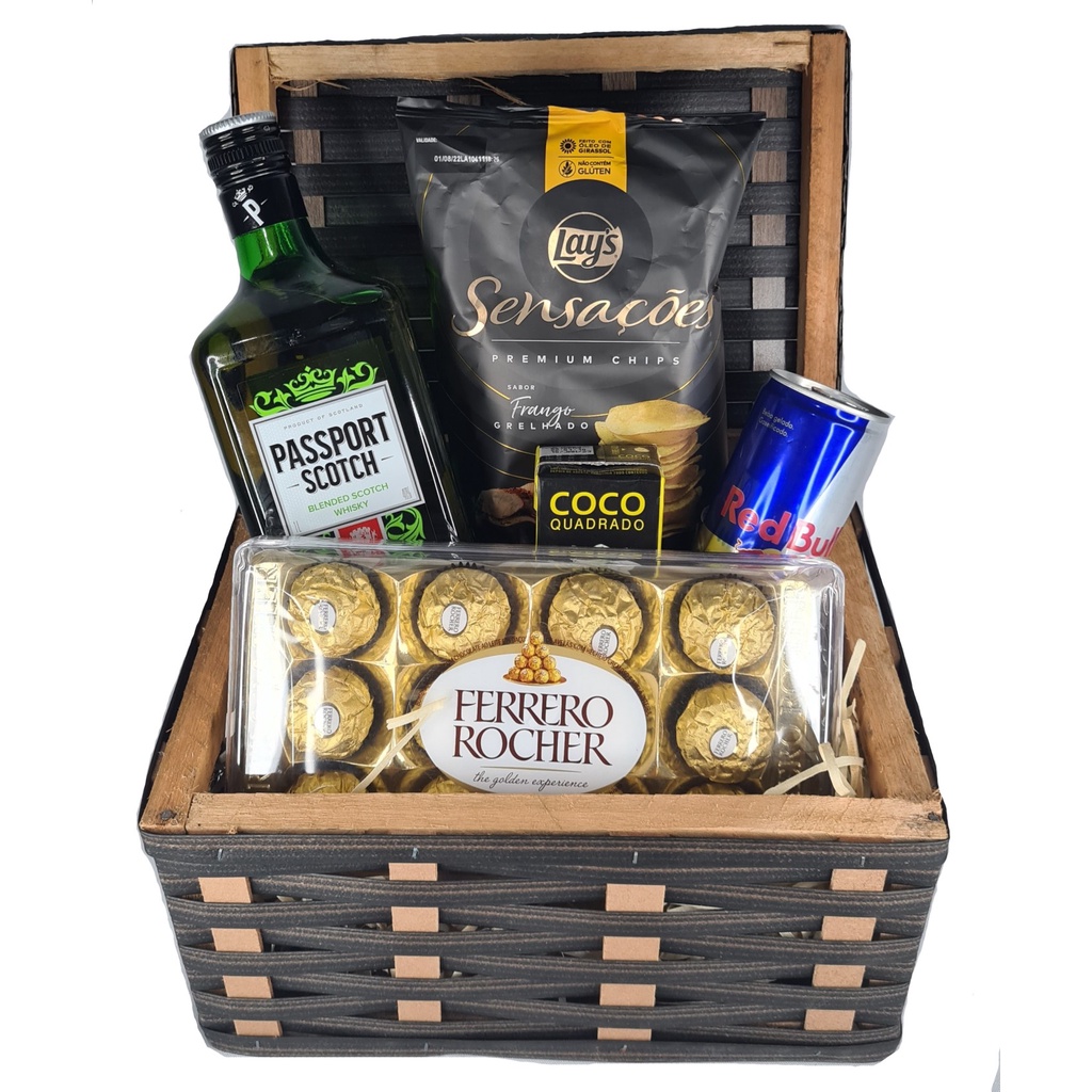 Cesta Presente Kit Masculino Whisky | Shopee Brasil
