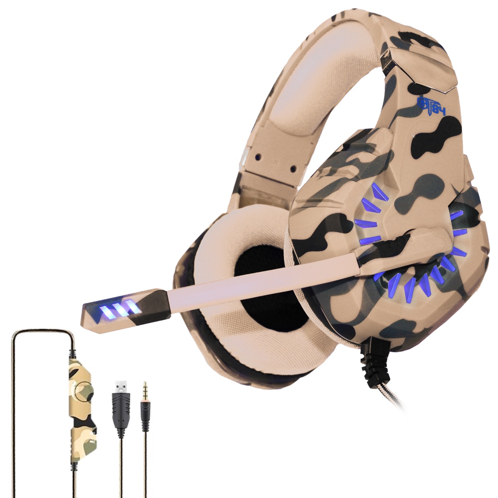 Fone Gamer Headset com LED Para Celular Ps4 Xbox One Pc GT84 | Shopee ...