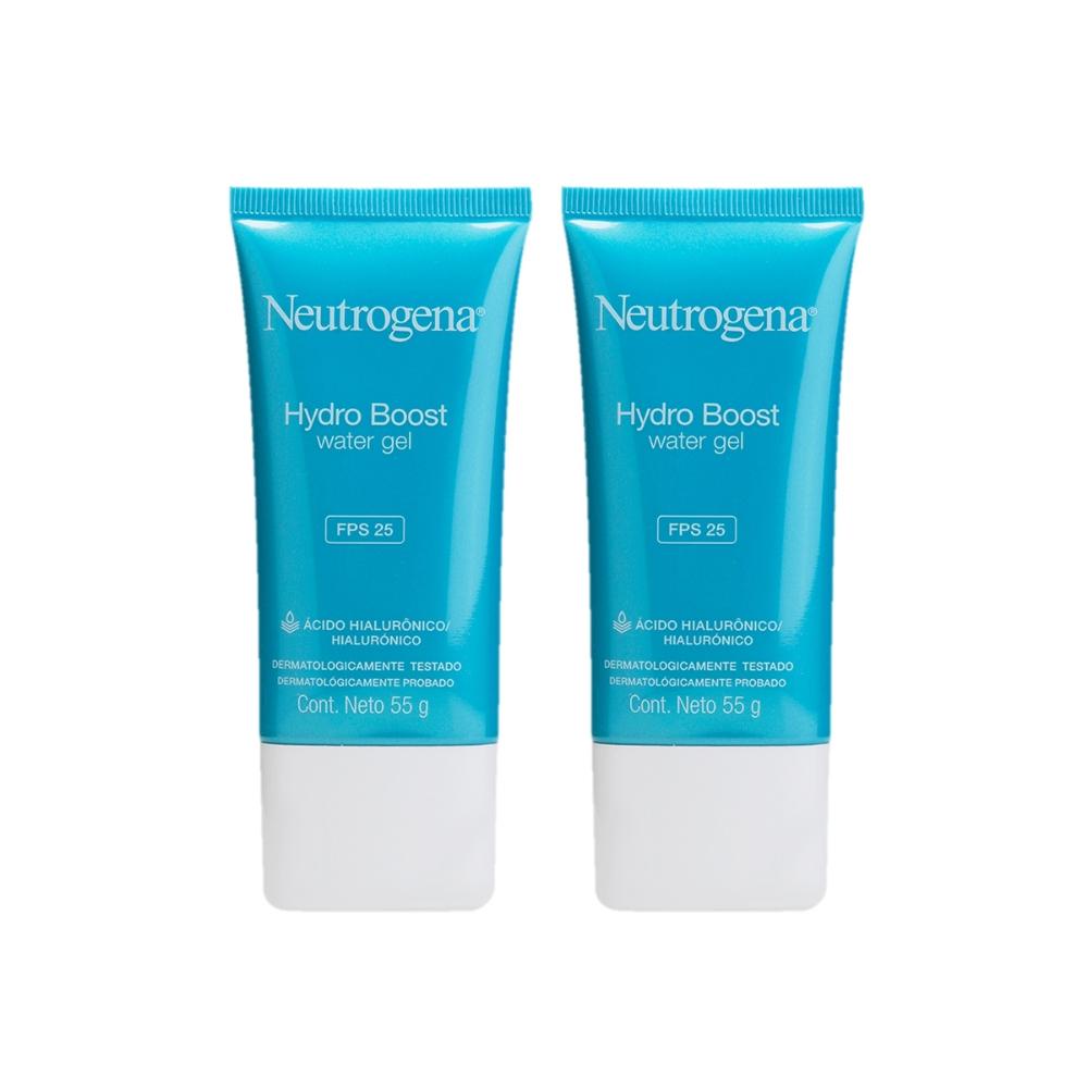 kit com 2 Gel Hidratante Facial Neutrogena Hydro Boost Water FPS 25 55g | Shopee Brasil