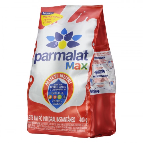 Leite em Pó Integral Parmalat Max Sachê 400g | Shopee Brasil