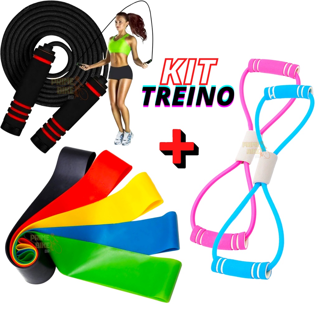Kit 5 Mini Band Elástico Extensor Exercício Academia Treino Em Casa ...
