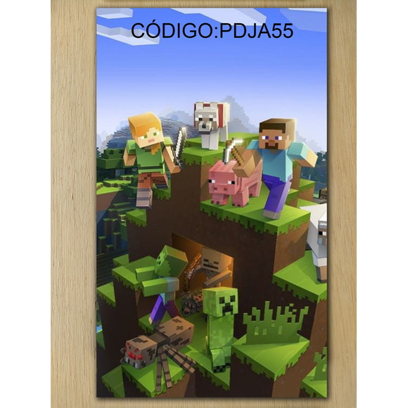 Placa Decorativa Minecraft | Shopee Brasil